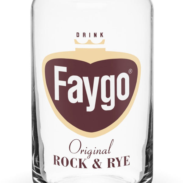 Faygo Retro Logo Can Glass - Rock & Rye 16 oz - Pure Detroit