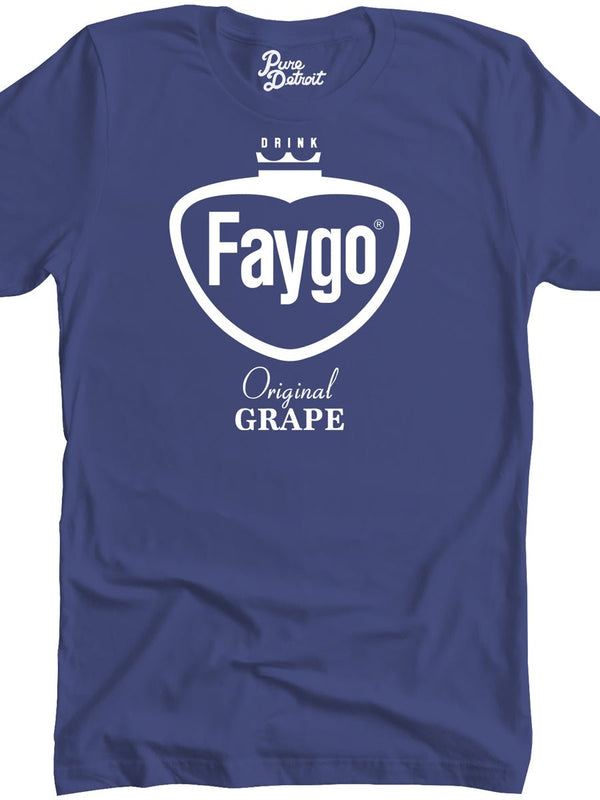 Faygo Retro Logo Premium Unisex T-shirt - Grape - Pure Detroit