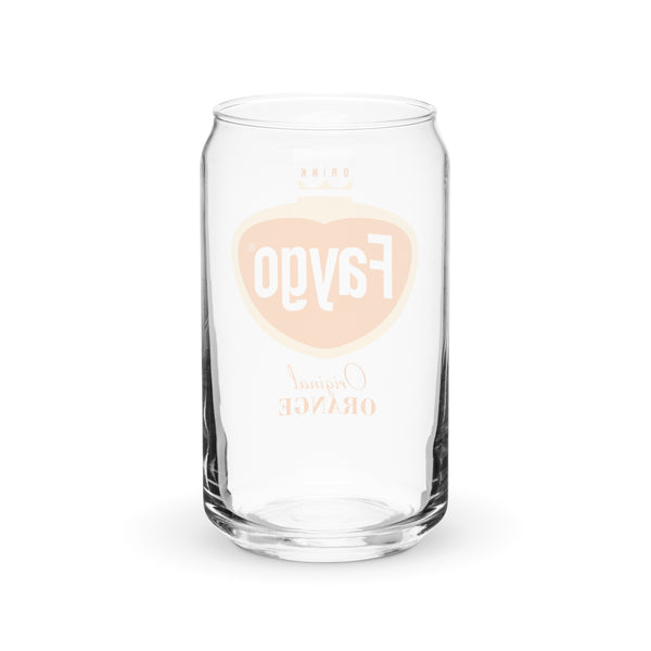 Faygo Retro Logo Can Glass - Orange 16 oz - Pure Detroit