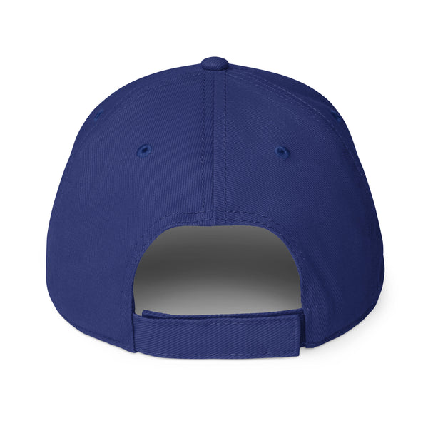 Detroiter Embroidered Low-profile Dad Hat - Royal / White - Pure Detroit