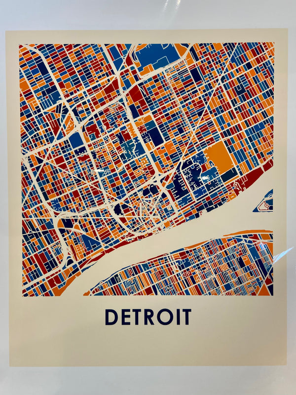 Detroit City Map Prints - Pure Detroit