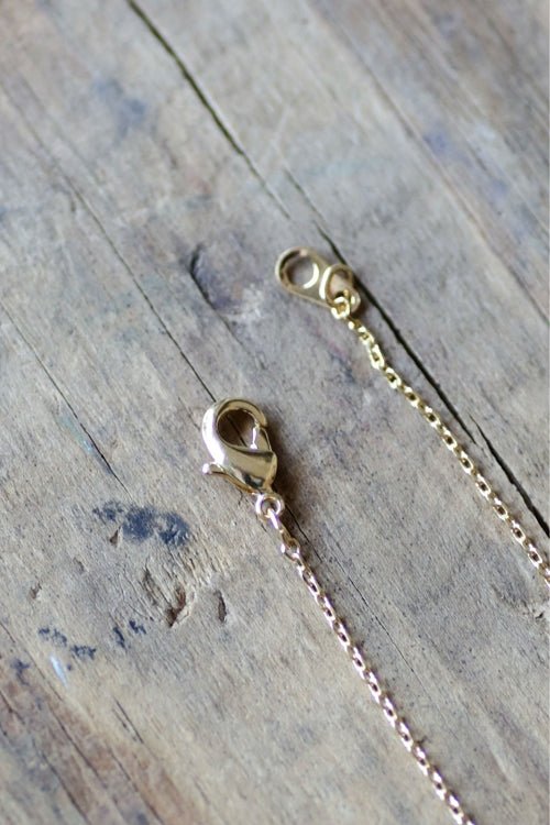 Dainty Detroit D Necklace / Gold - Pure Detroit