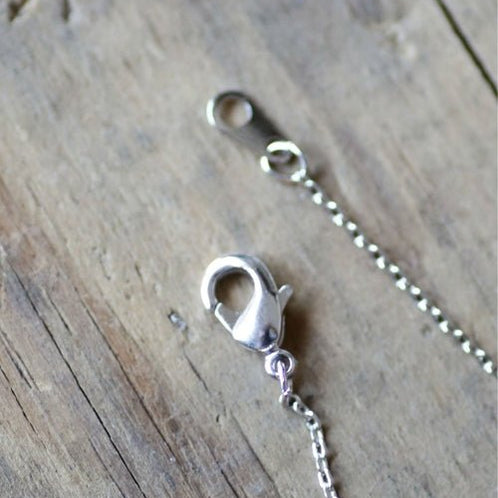Dainty Detroit Script Necklace / Silver - Pure Detroit