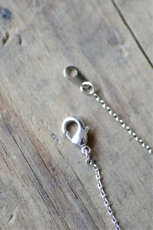Dainty Detroit D Necklace / Silver - Pure Detroit