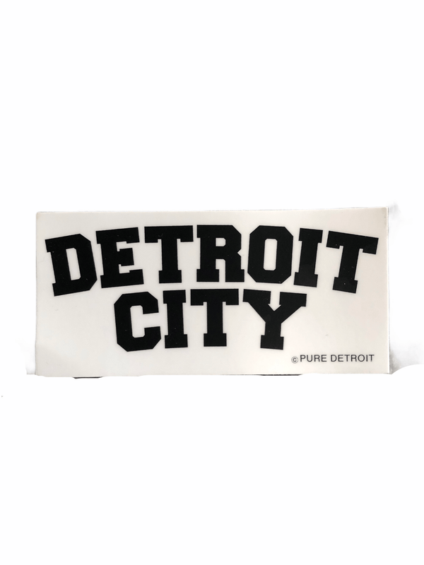 Detroit City Decal / Black + White - Pure Detroit